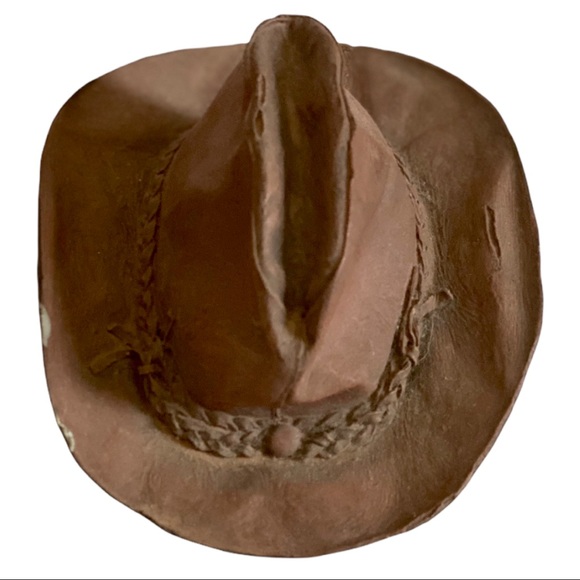 Vintage | Other | Vtg Pottery Western Cowboy Hat Ceramic Clay Decor ...